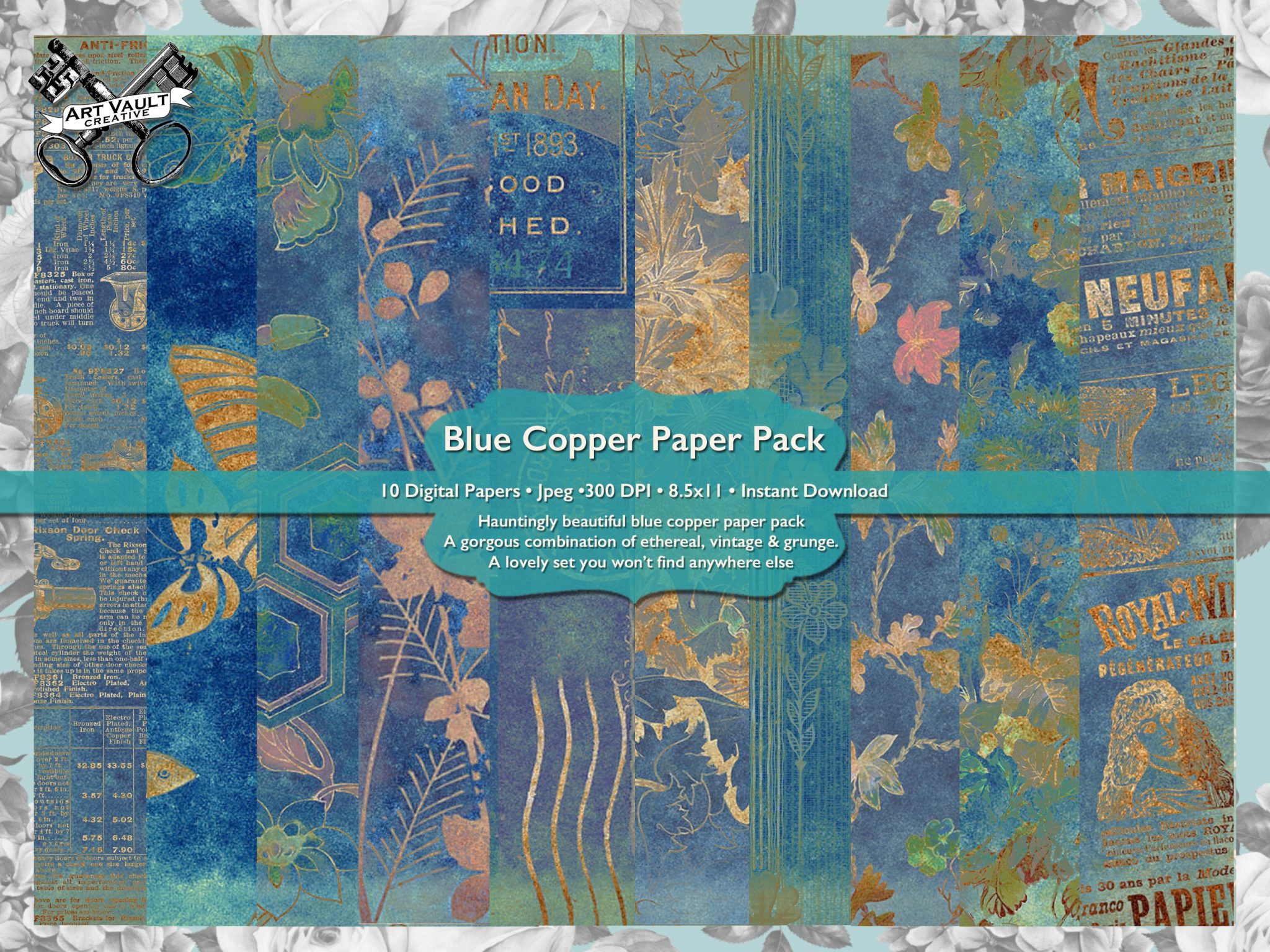 Art Nouveau Paper Pack - Art Vault Creative